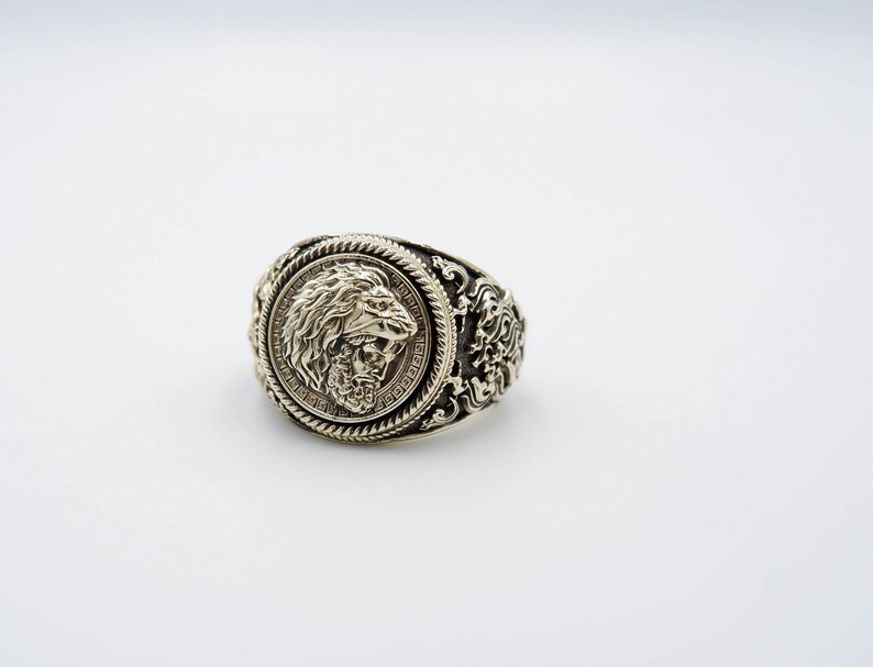 Men With Lion Ring Greek Mythology Ring Greek God Rings for - Etsy