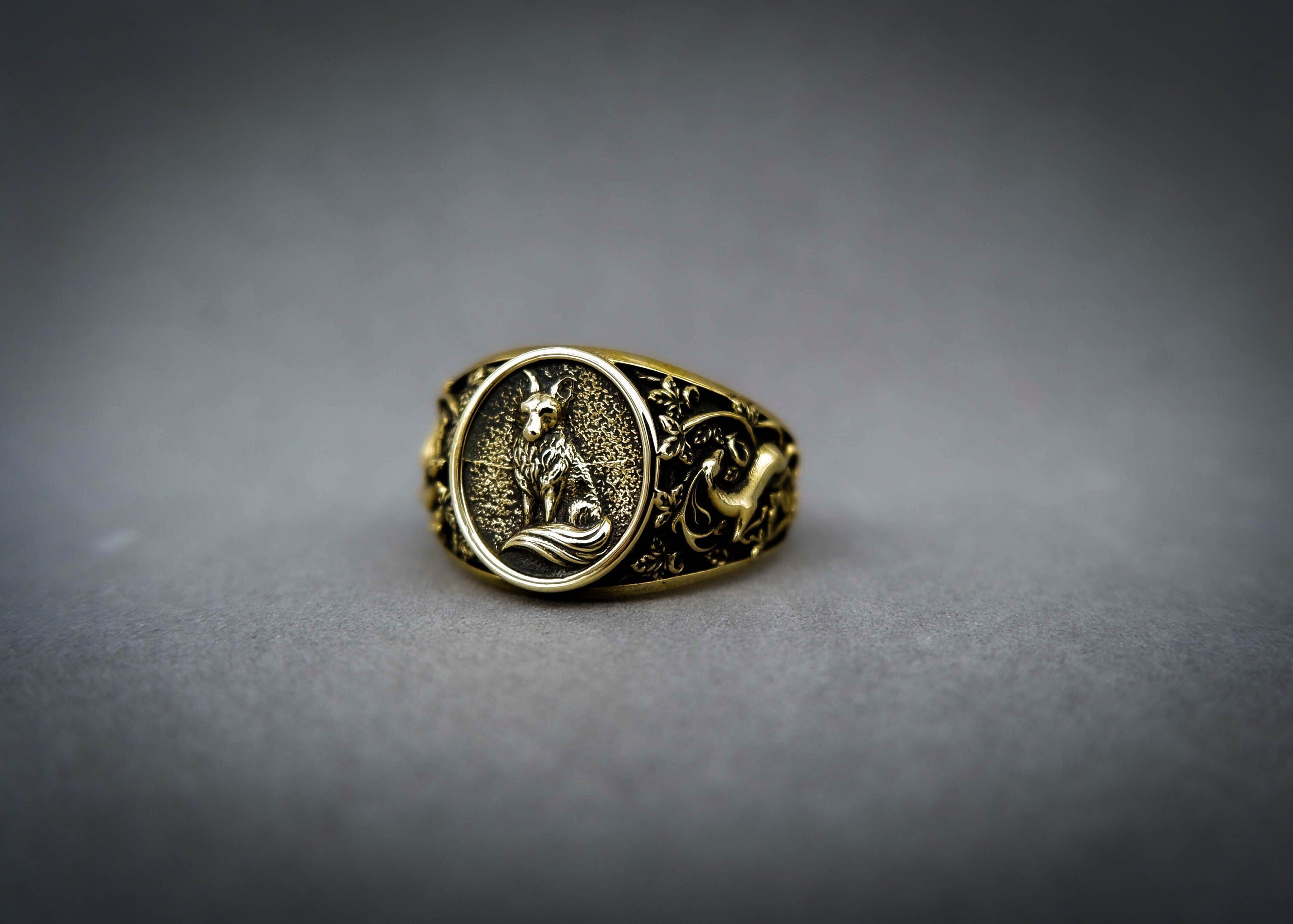 Mens Fox Ring Fox Men's Ring Fox Men Jewelry Wedding - Etsy