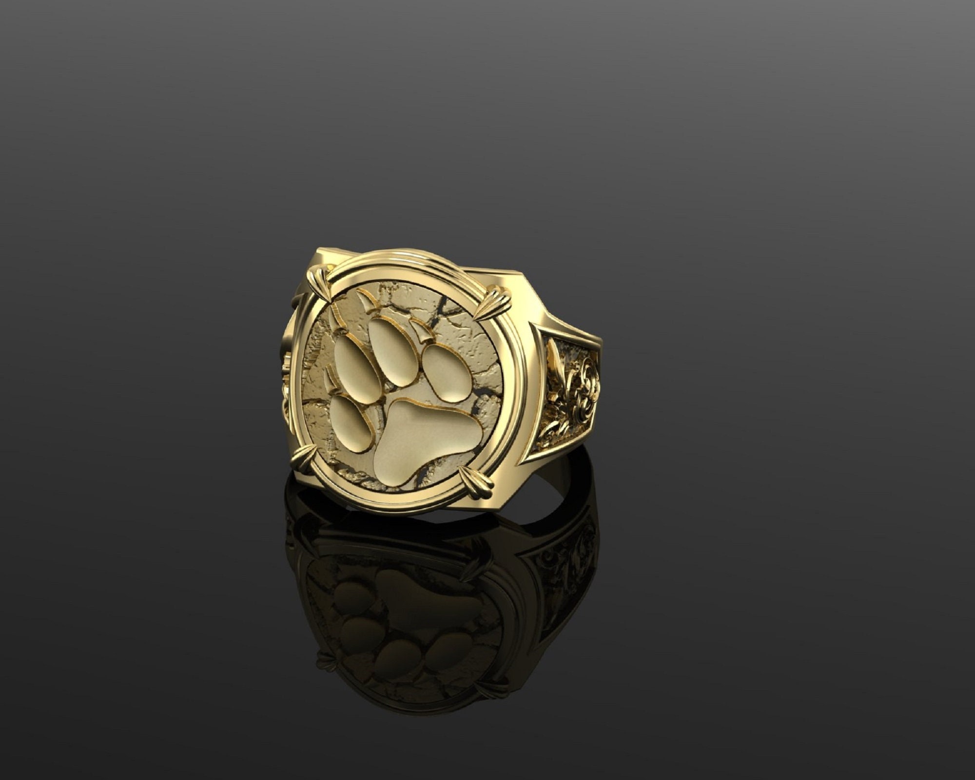 Bear Paw Ring Viking Ring Bear Paw Claw Ring Scandinavian - Etsy