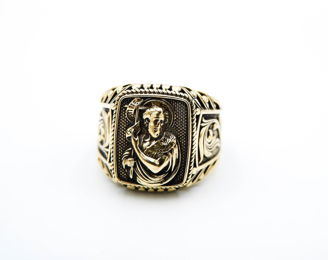 Saint John the Baptist Men's Ring St John Ring Catholic - Etsy