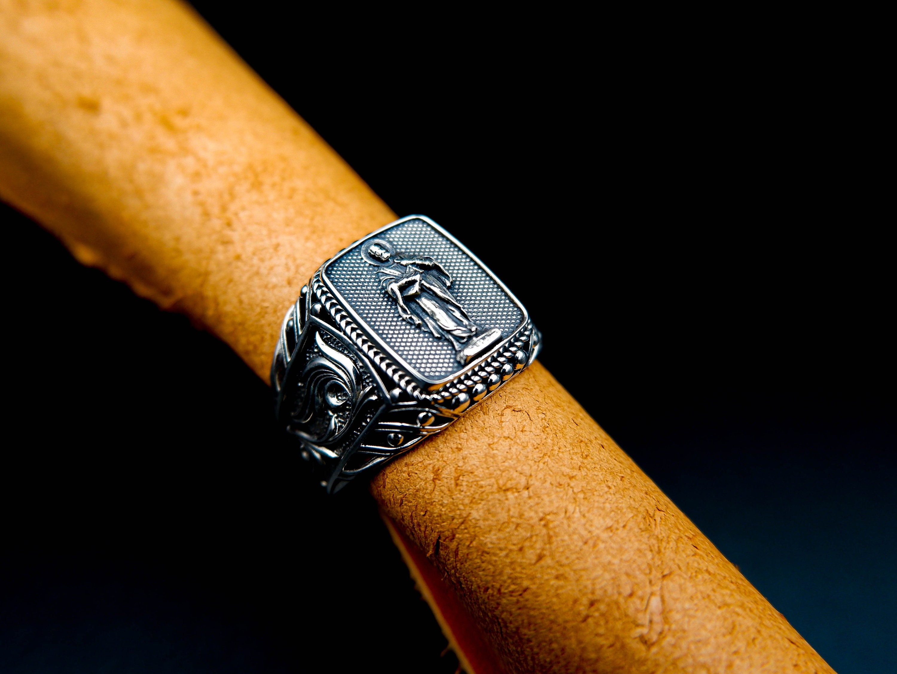 Saint Peter Men's Ring St. Peter Ring Catholic Ring - Etsy