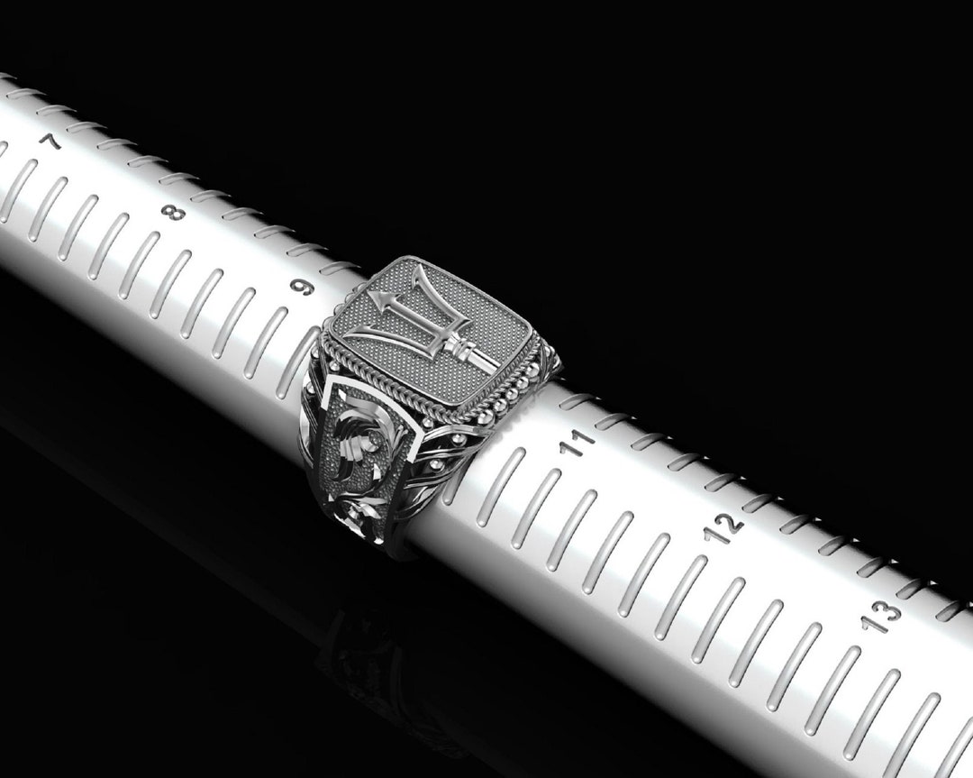 Poseidon Trident Ring, Trident Ring, Poseidon Ring, Ancient Greek God ...