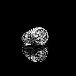 925 Sterling Silver Celtic Wolf Ring, Wolf Head Ring Norse Nordic Celtic Viking Jewelry - Etsy