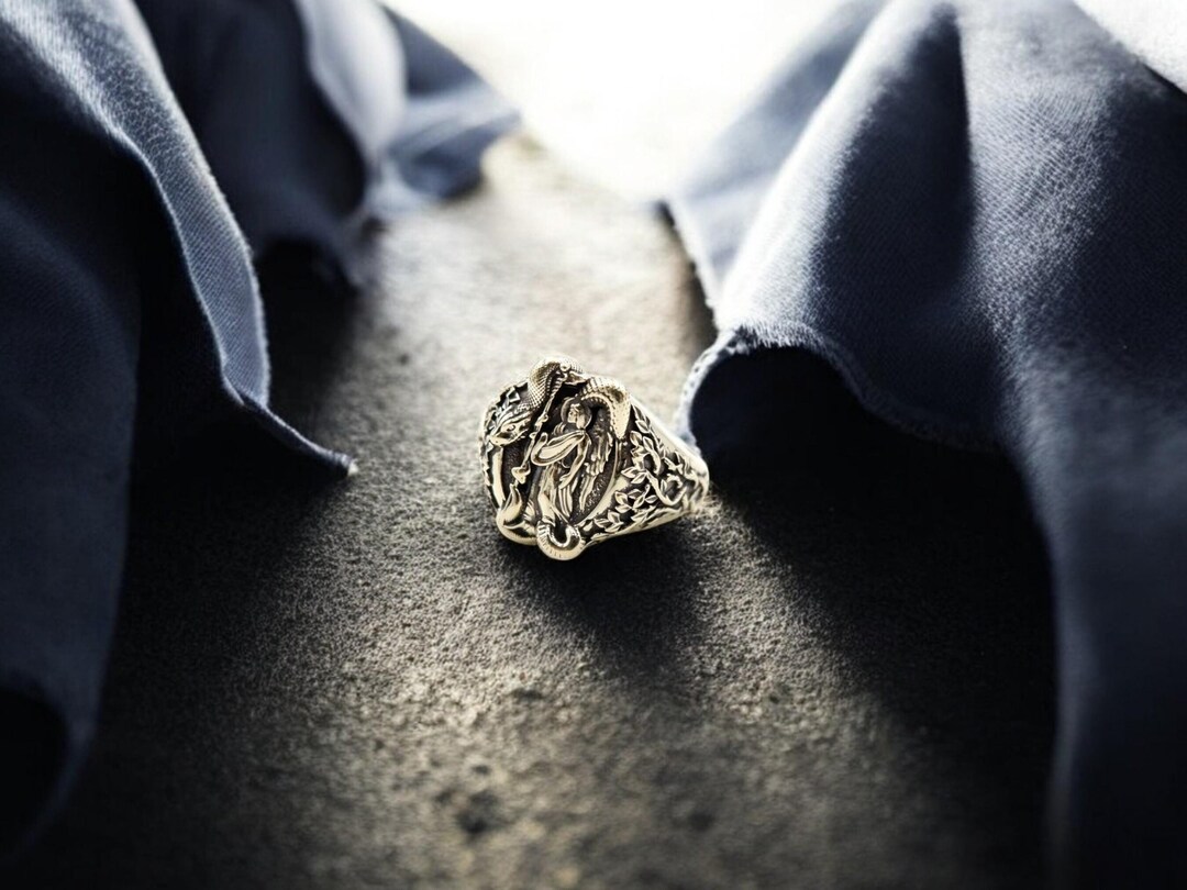 Archangel Raphael Ring, Saint Raphael Ring Catholic Christian ...