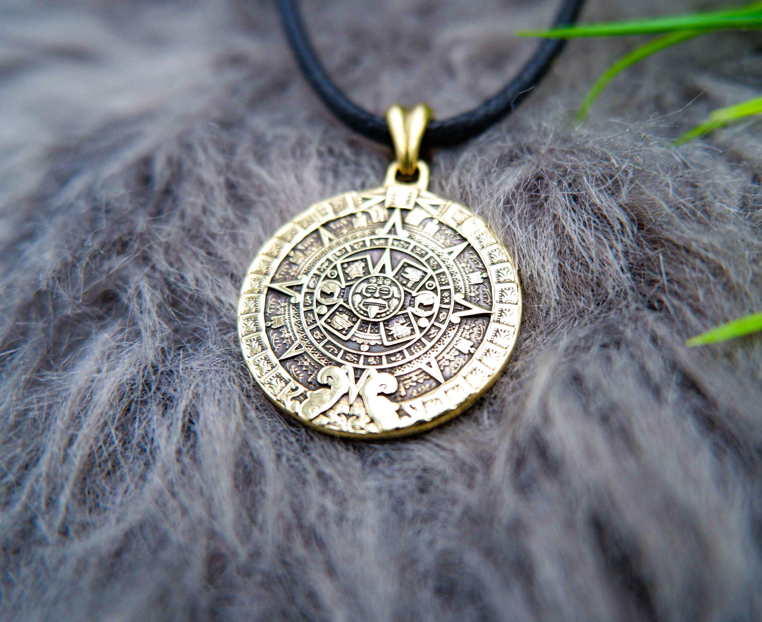 Aztec Calendar Pendant Mayan Calendar Pendant Aztec Calendar - Etsy