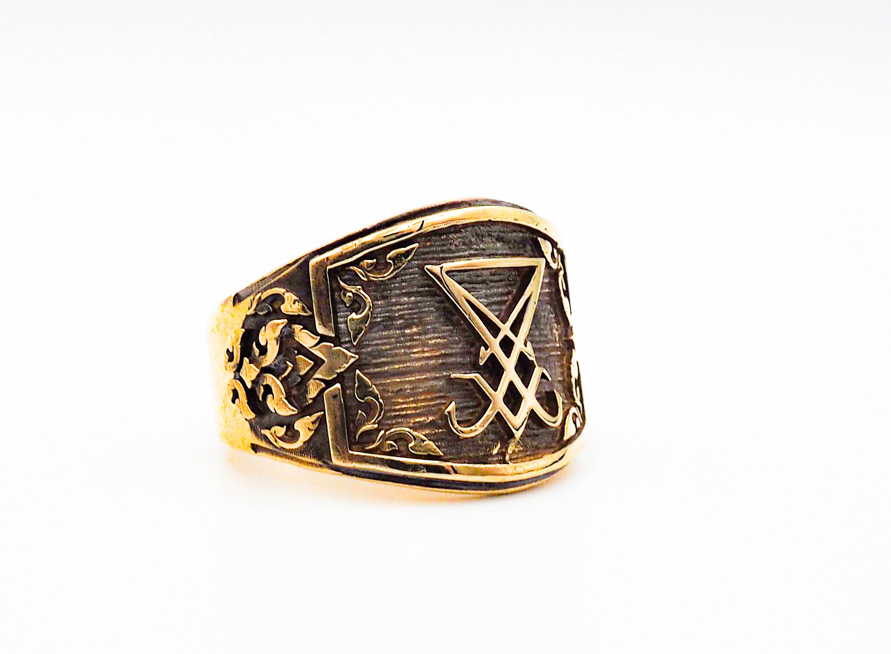 Sigil of Lucifer Seal of Satan Ring Lucifer Ring Unisex - Etsy