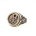 Chi Rho Alpha and Omega Christian Ring, Mens Chi Rho Ring Brass Jewelry ...