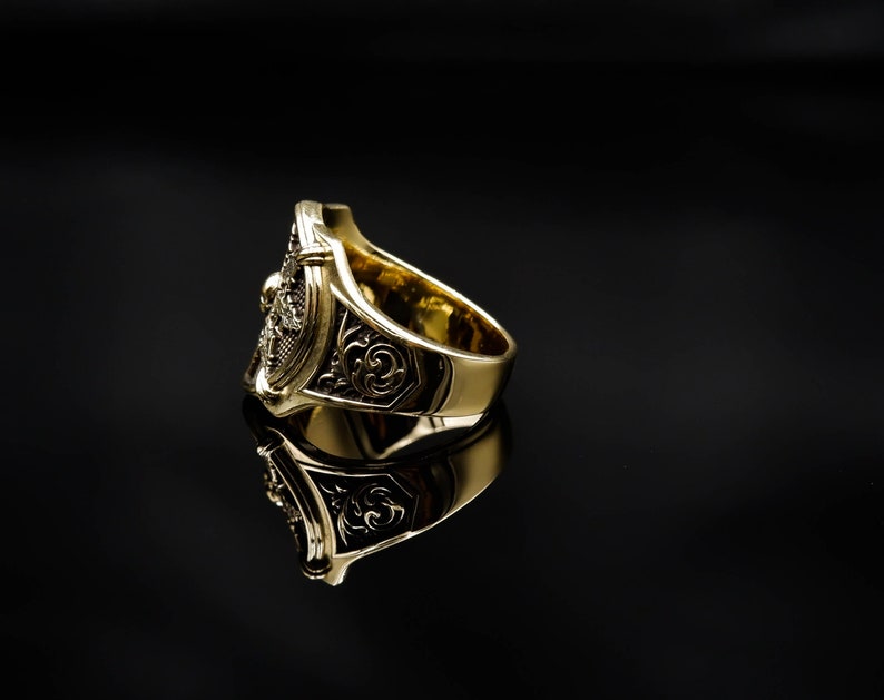 Arrows Chaos Star Cross Skull Ring Symbol of Chaos Ring - Etsy