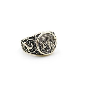 Archangel St Saint Michael Ring, Archangel Raphael Ring, Saint Gabriel ...