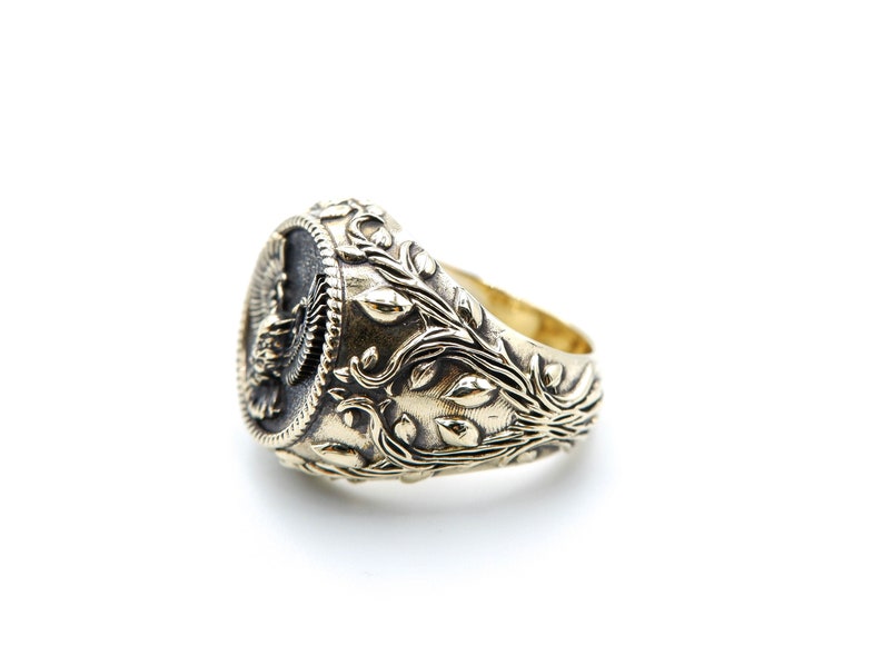 Owl Men's Ring Animal Signet Men's and Women Accessory - Etsy