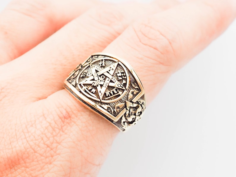 Tetragrammaton Ring Sigil of Protection and Hexagram of - Etsy