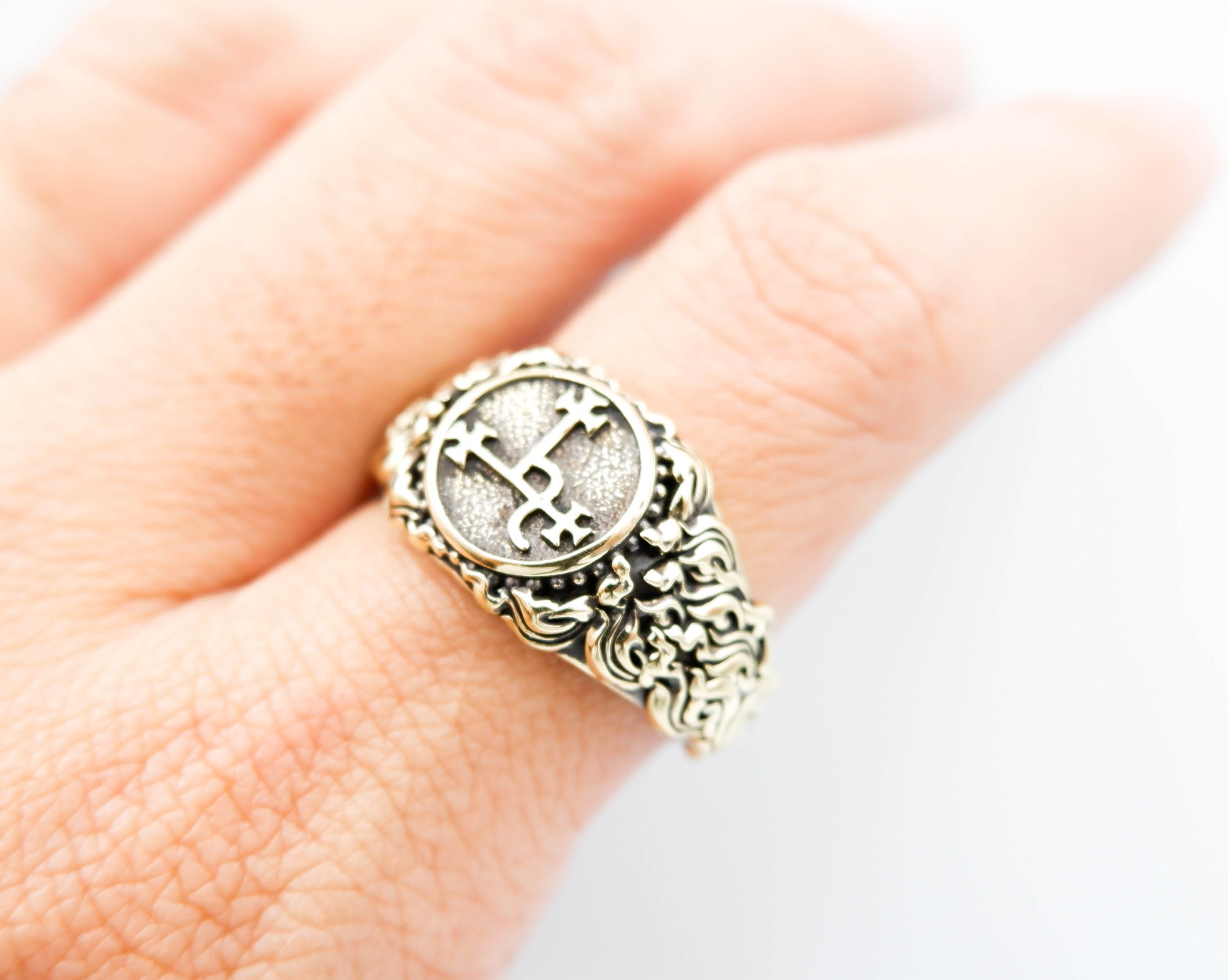 Sigil of Lilith Ring Lesser Key of Solomon Seal Kabbalah | Etsy