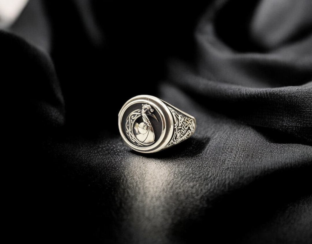 Celtic Viking Ship Ring, Ship Moon Ring, Dragon Ship Ring, Drakkar Ring ...