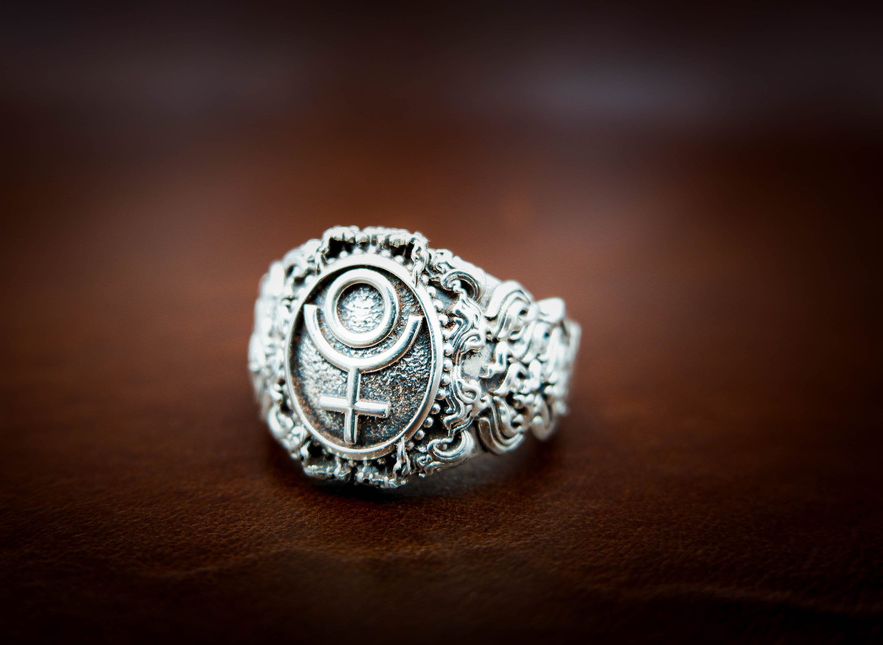 Pluto Ring God of the Underworld Zodiac Symbol of Planet - Etsy