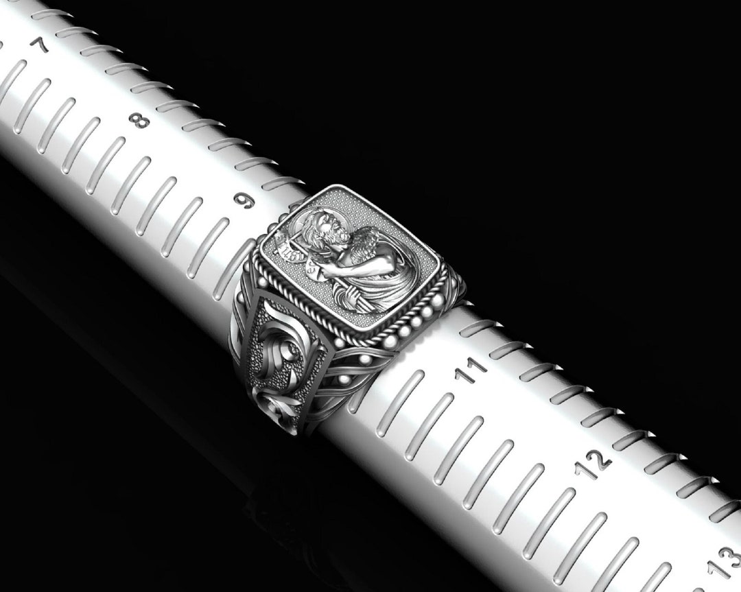 Saint John the Baptist Men's Ring, St. John the Baptist Ring, Catholic ...