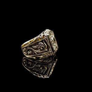 Rooster Ring Animal Signet Accessory Brass Jewelry Wedding Gift Ring ...