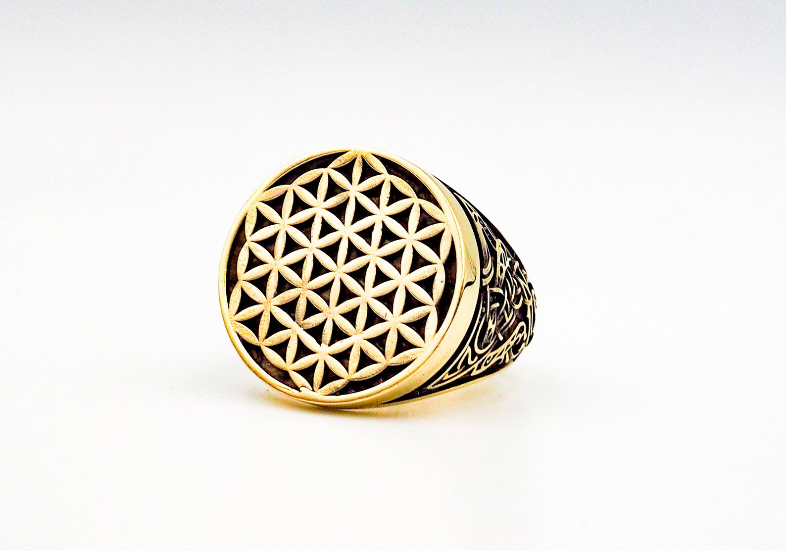 Flower of Life Ring Seed of Life Ring Sacred Geometry Ring - Etsy