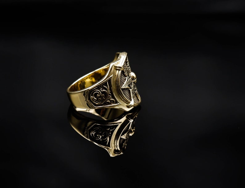 Arrows Chaos Star Cross Skull Ring Symbol of Chaos Ring - Etsy