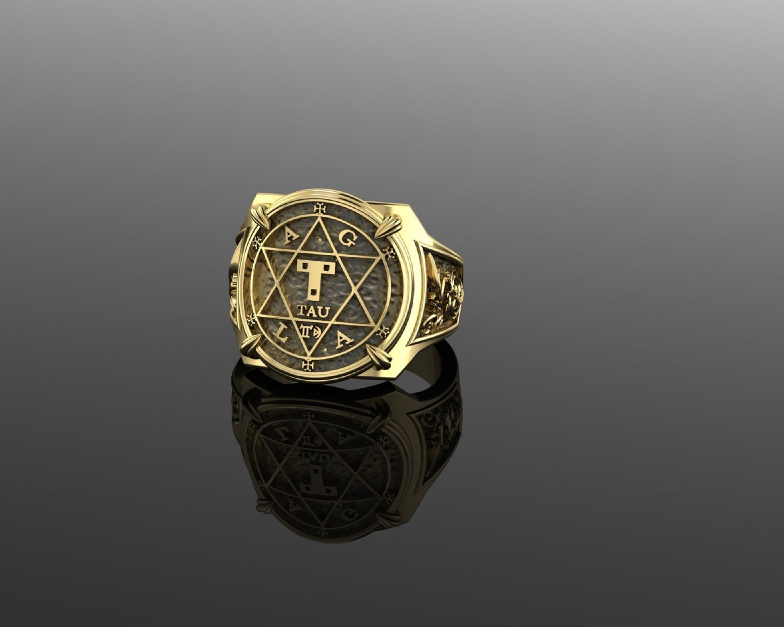Hexagram Talisman Solomon Rings Solomon's Hexagram Ring - Etsy