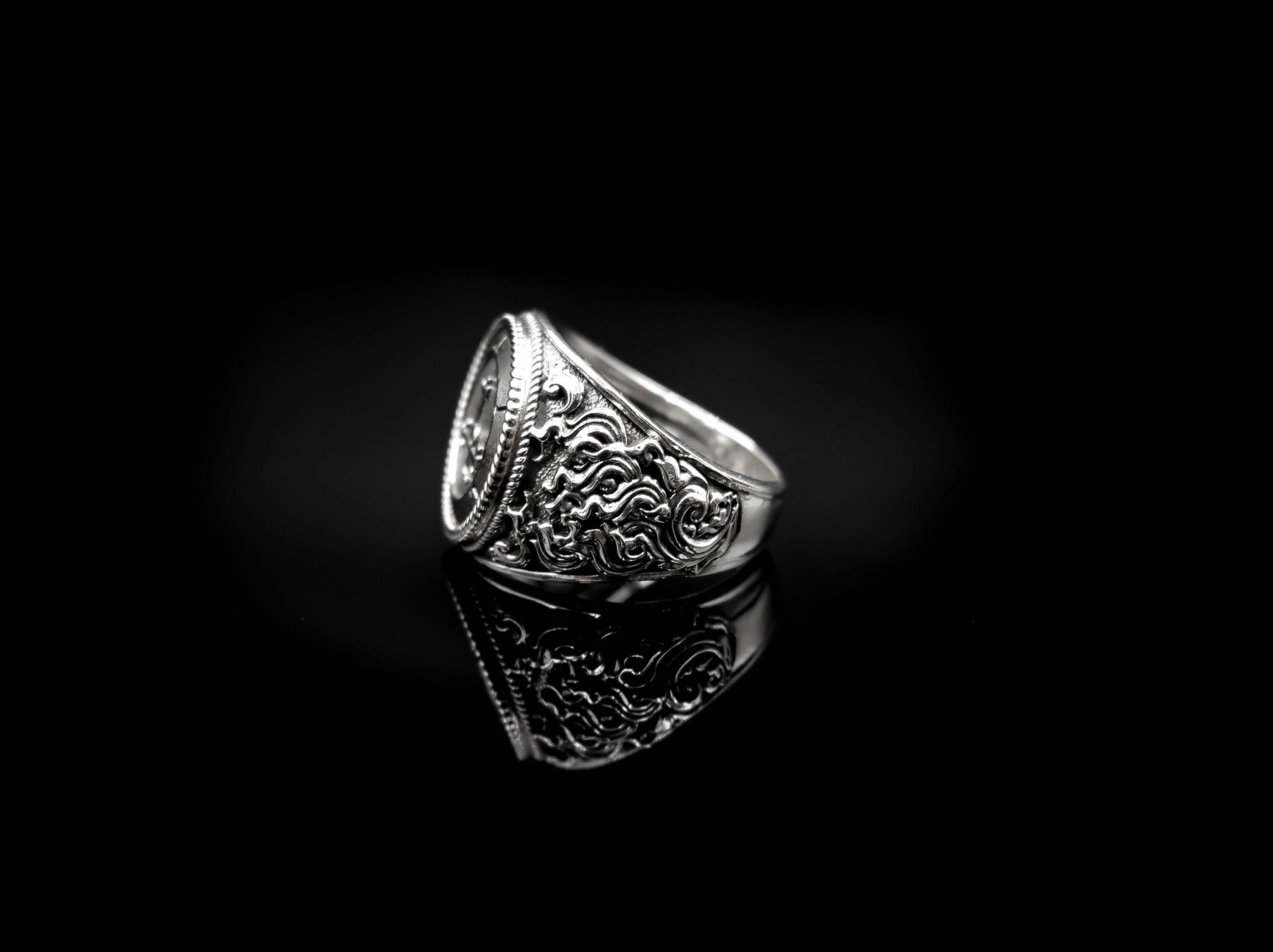 Sterling Silver Sigil of Lilith Ring, Gothic Seal Jewelry - Etsy