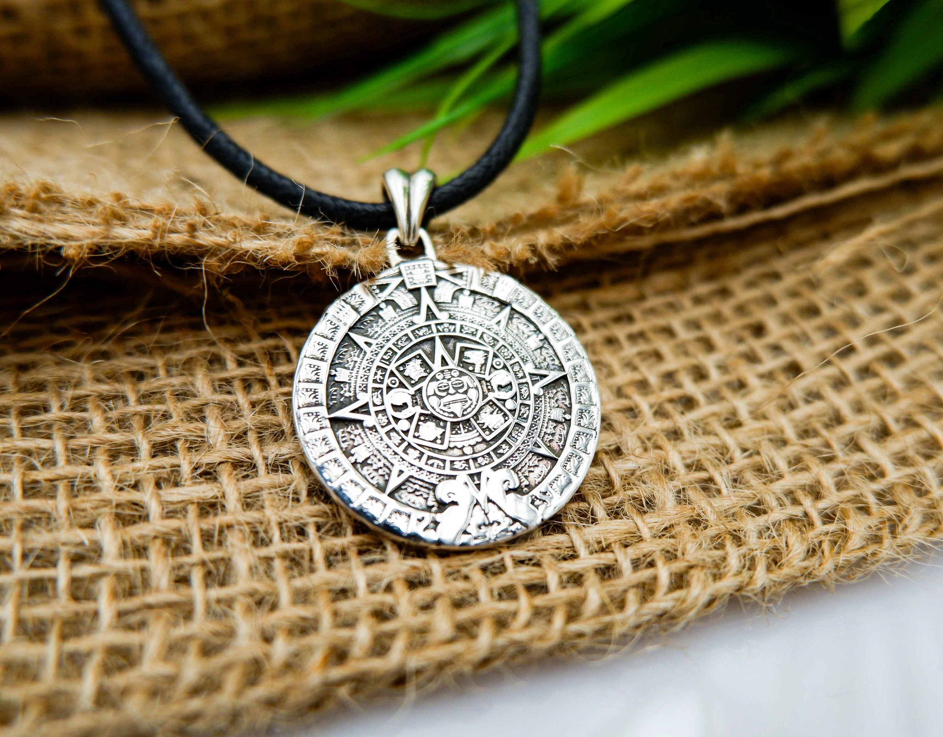 Aztec Calendar Pendant Mayan Calendar Pendant Mayan Pendant - Etsy