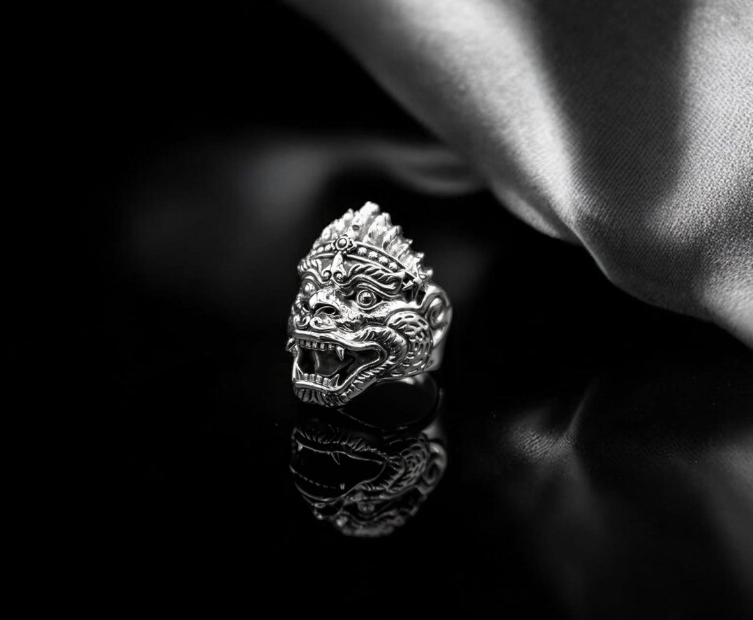 925 Sterling Silver Hanuman Ring: Thai Amulet Monkey God Jewelry - Etsy