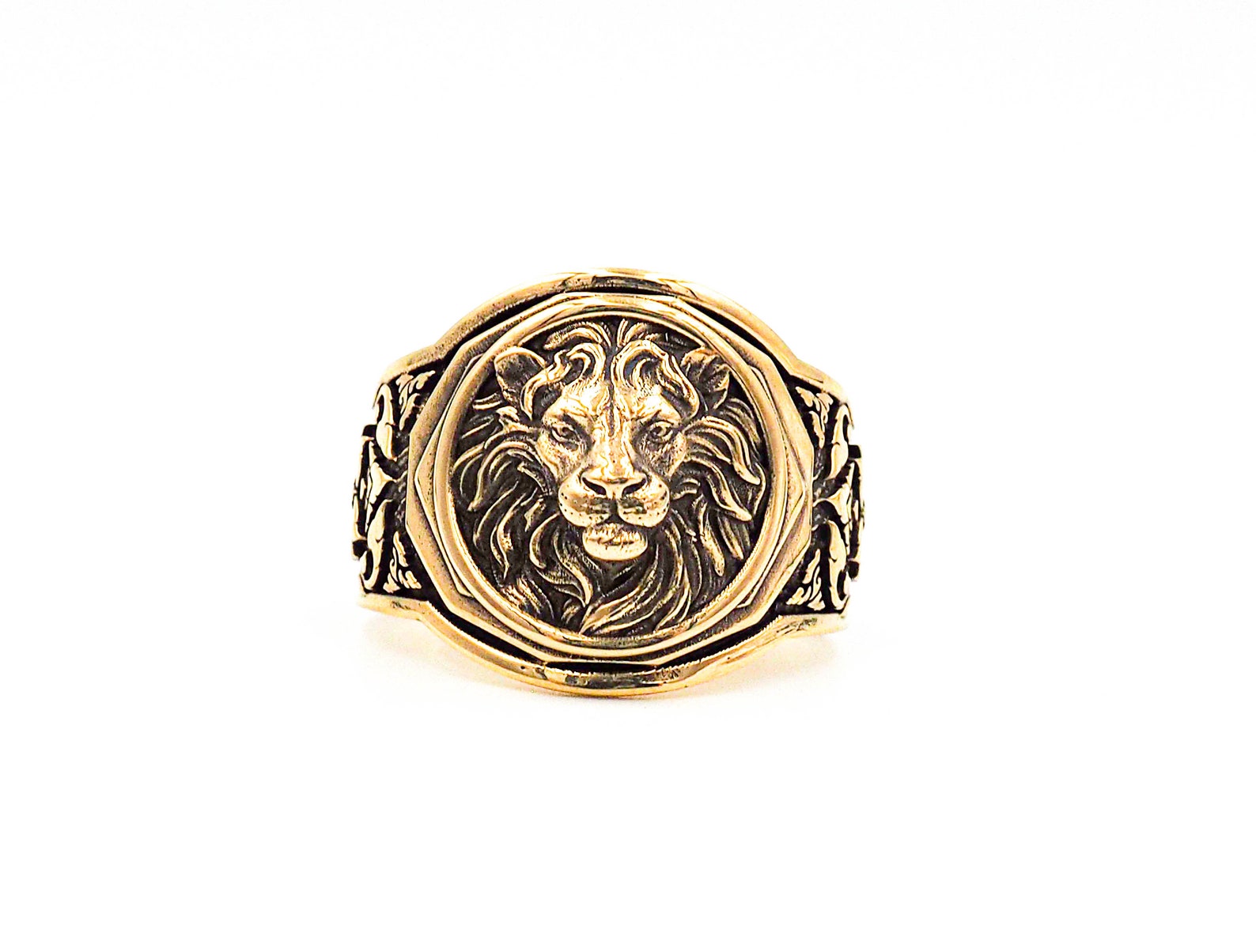 Lion Men's Ring Lion Head Signet Ring African Lion Men - Etsy