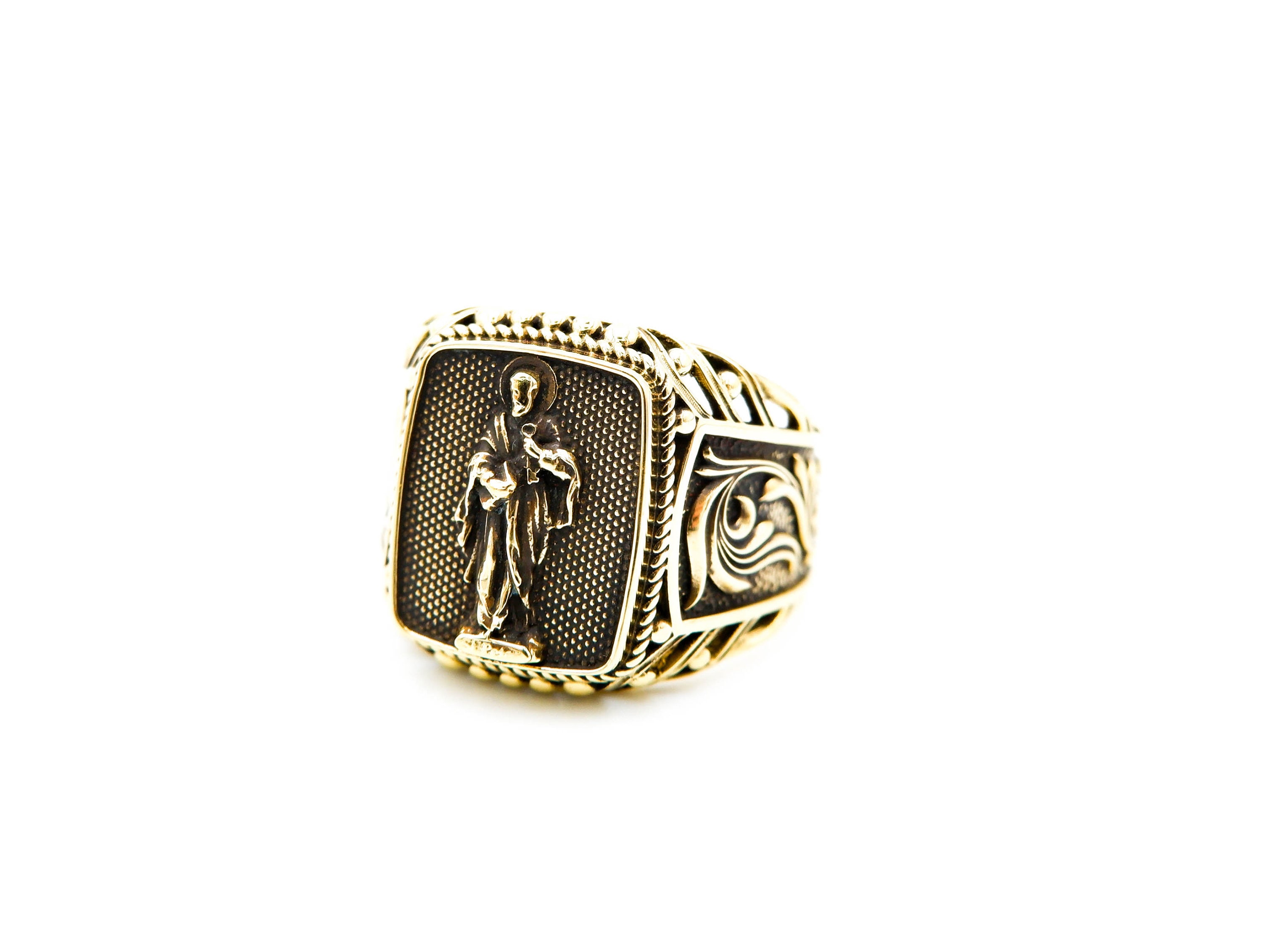 Saint Peter Men's Ring St Peter Ring Catholic Ring - Etsy