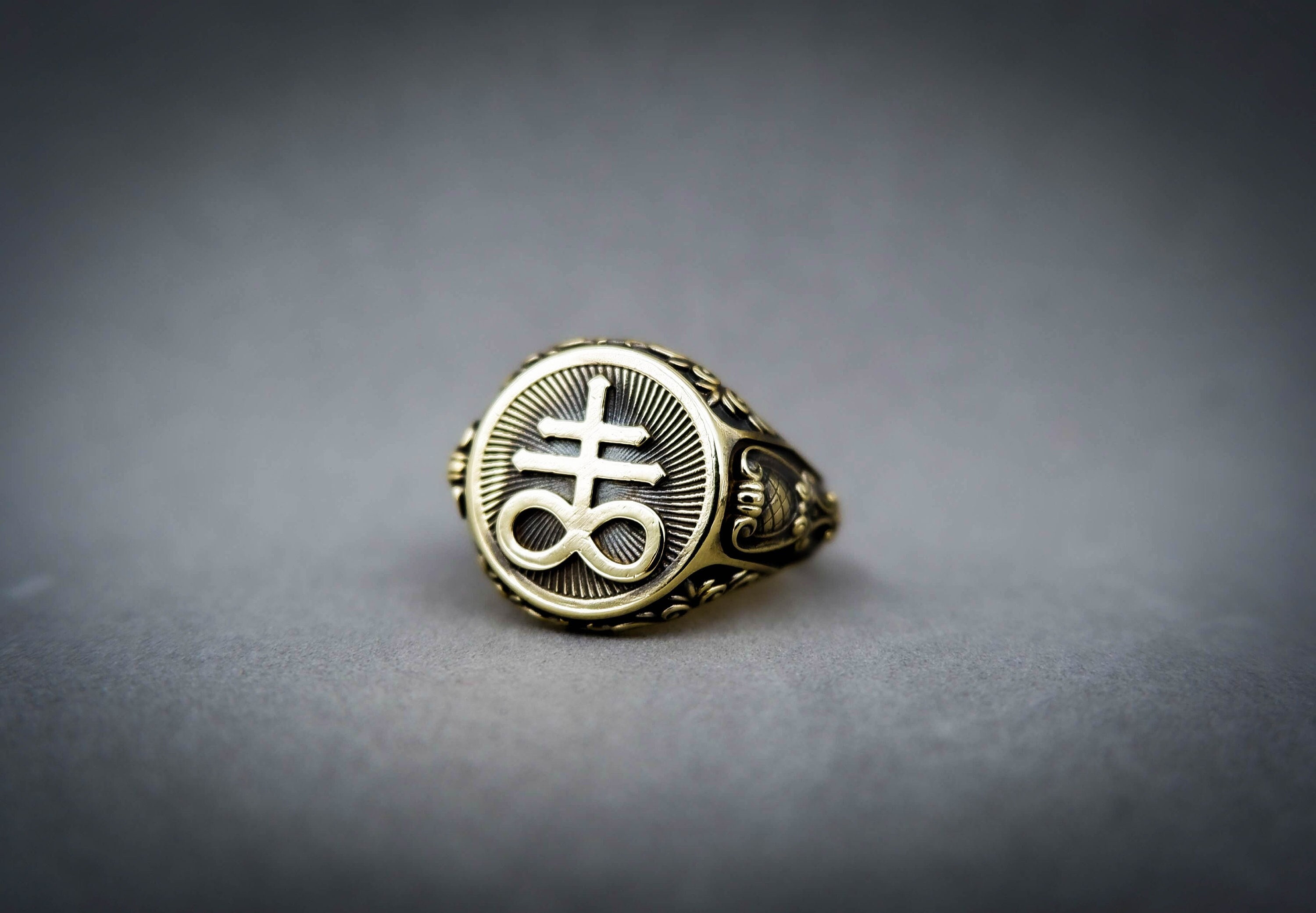 Satanic Cross Ring Leviathan Cross of Satan Ring Leviathan - Etsy