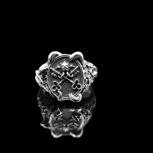 925 Sterling Silver Keys of Saint Peter Ring, the Keys of Heaven Saint ...