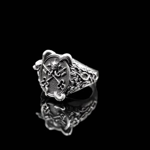 925 Sterling Silver Keys of Saint Peter Ring, Christian Catholic ...