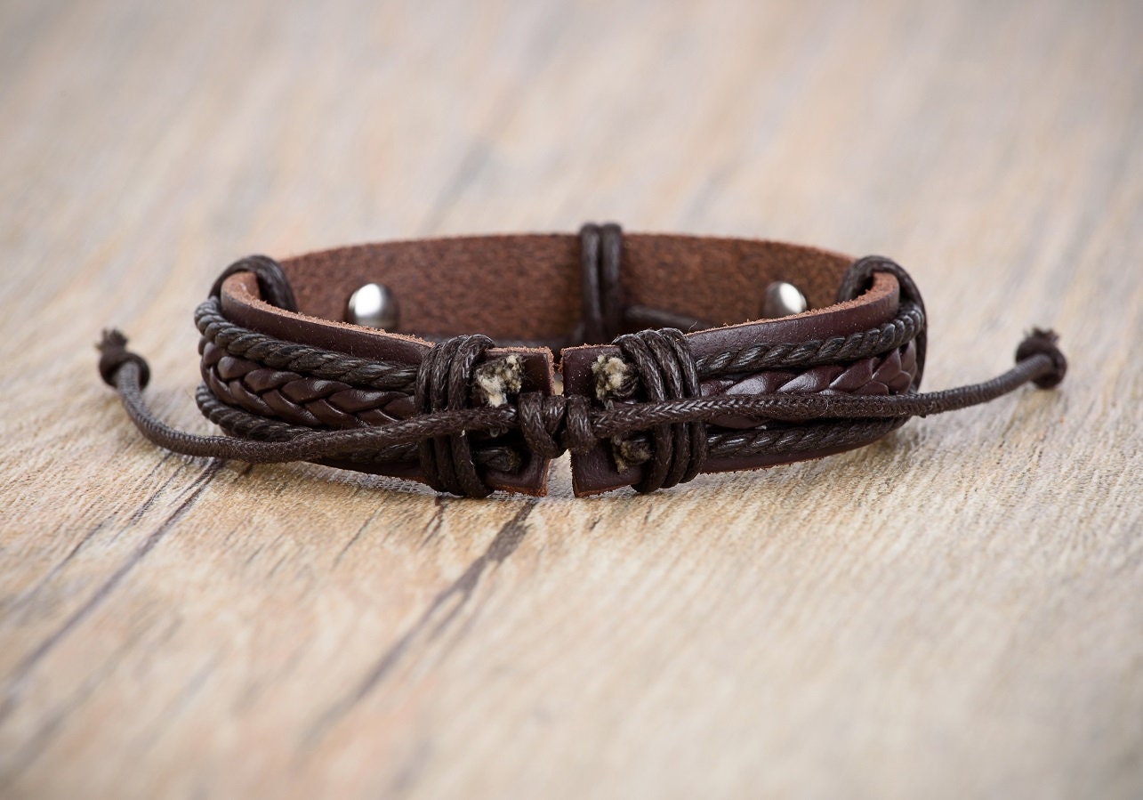 Personalized Leather Bracelet Engraved Leather Bracelet - Etsy