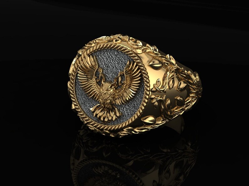 Owl Men's Ring Animal Signet Men's and Women Accessory - Etsy