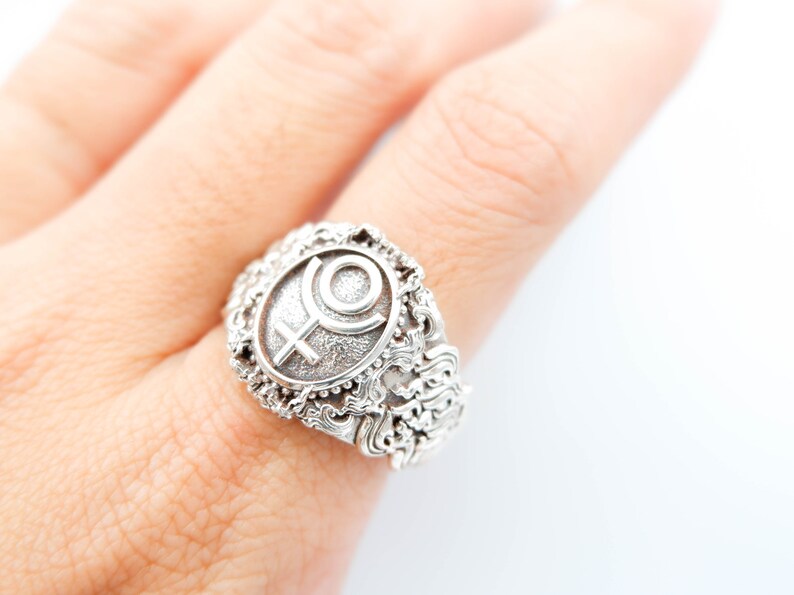 Pluto Ring God of the Underworld Zodiac Symbol of Planet - Etsy