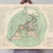 1781 Buache De Neuville Map of the World on Polar Projection arctic - Etsy