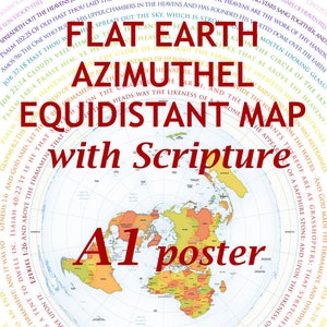 Ancient Flat Earth Map Poster Urbano Monte 1587 | Etsy