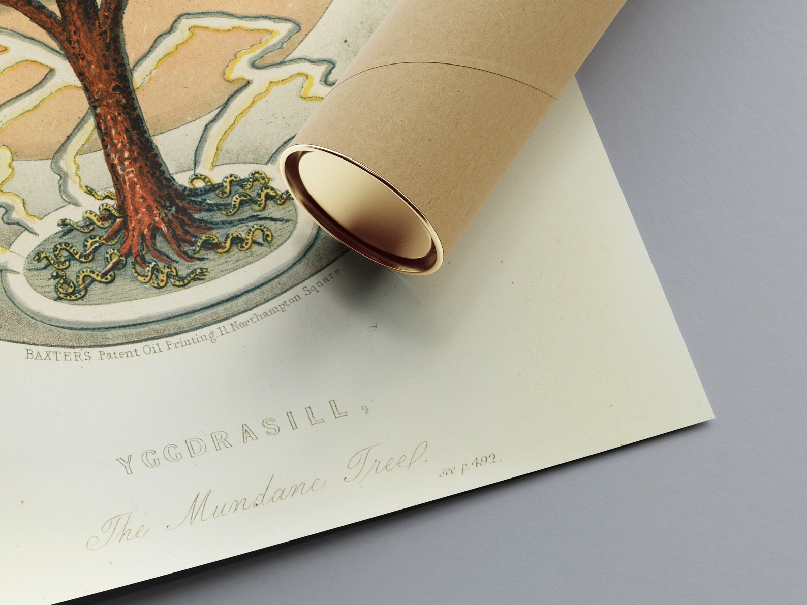 Yggdrasill the Mundane Tree Ancient Flat Earth Model in - Etsy Canada