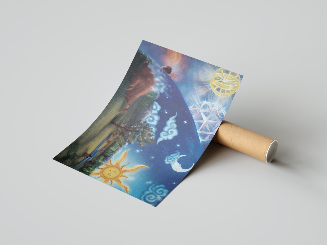 Flammarion Print Flat Earth Art Featuring Enclosed World - Etsy