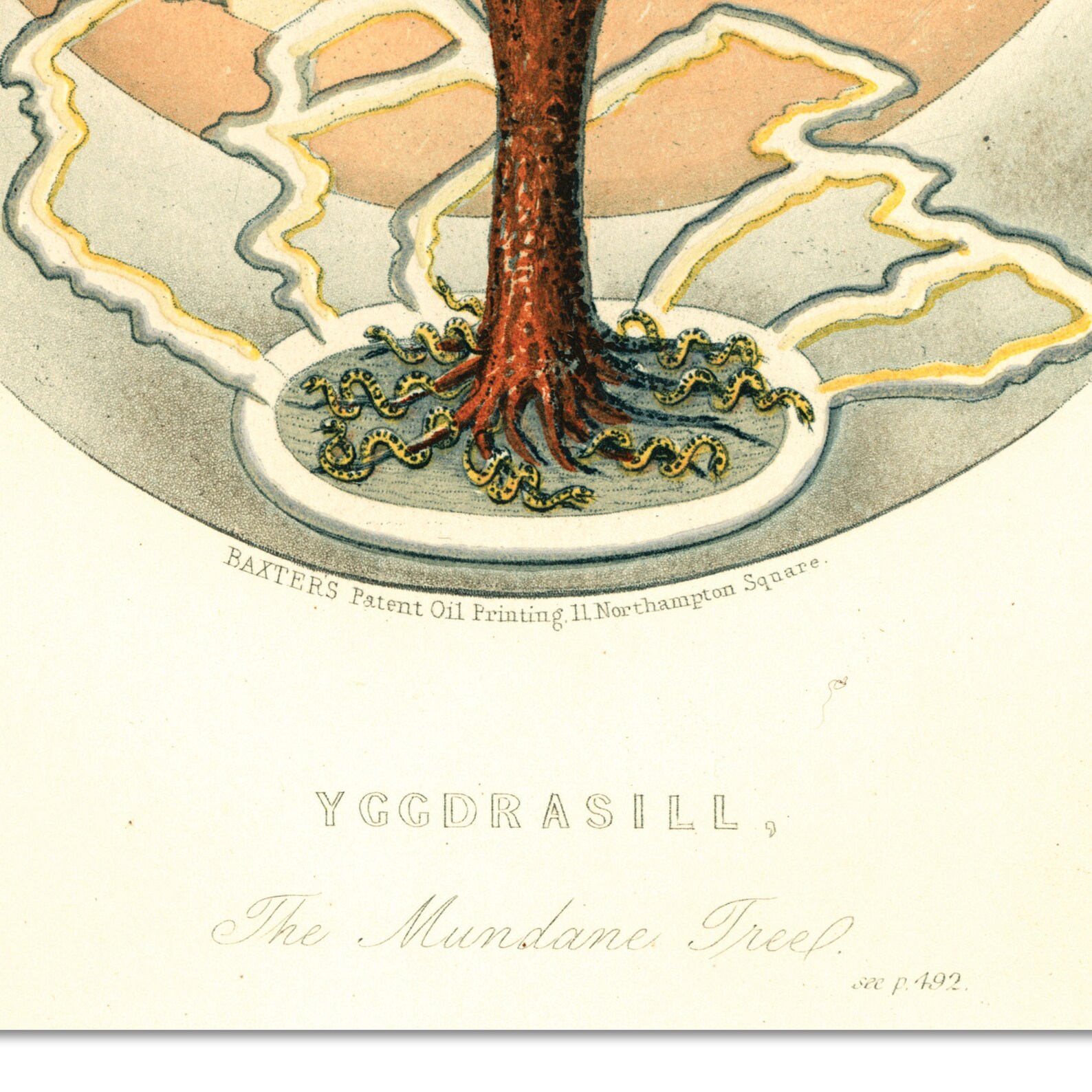 Yggdrasill the Mundane Tree Ancient Flat Earth Model in - Etsy Canada