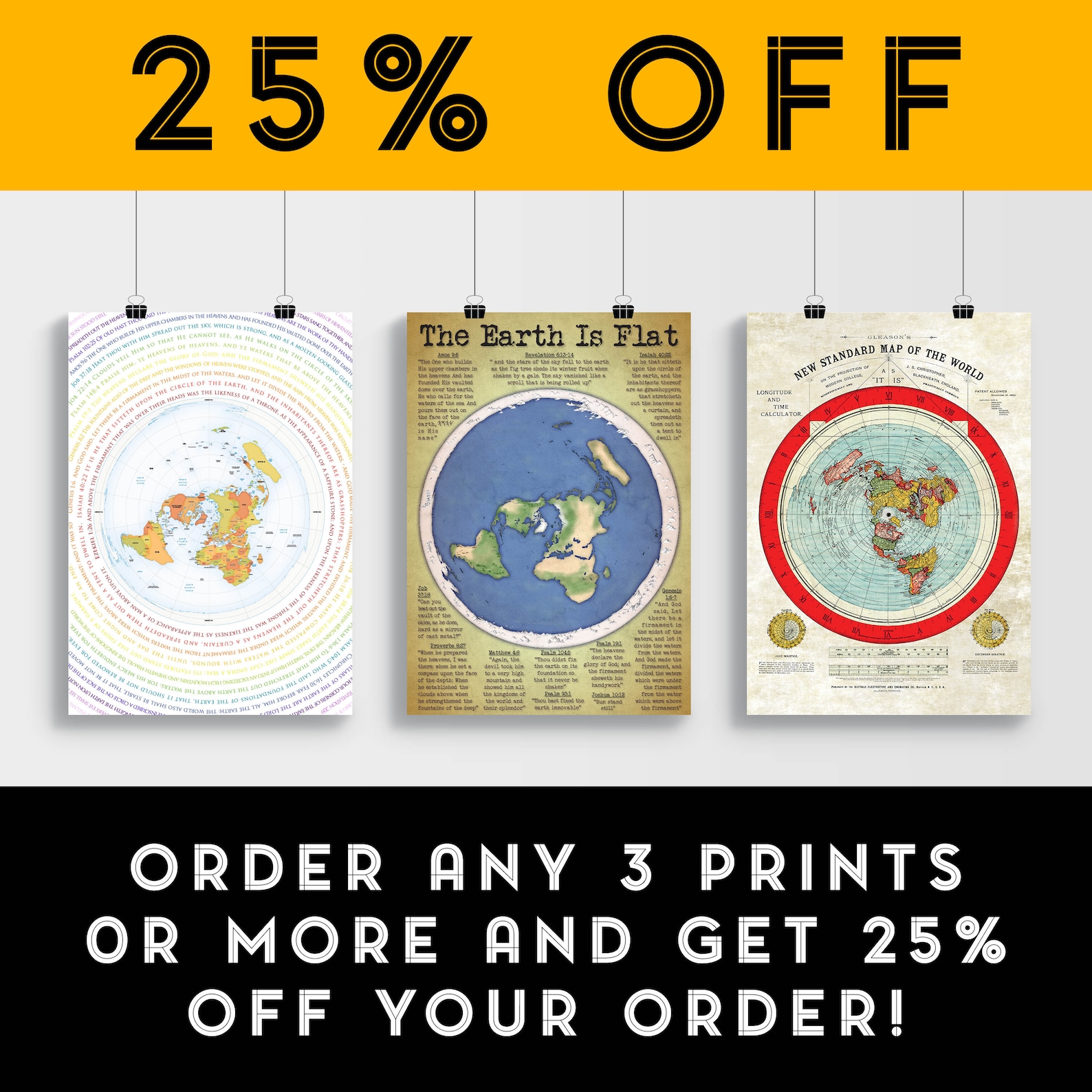 Illustrated Flat Earth Map Cartoon Map Featuring Landmarks - Etsy