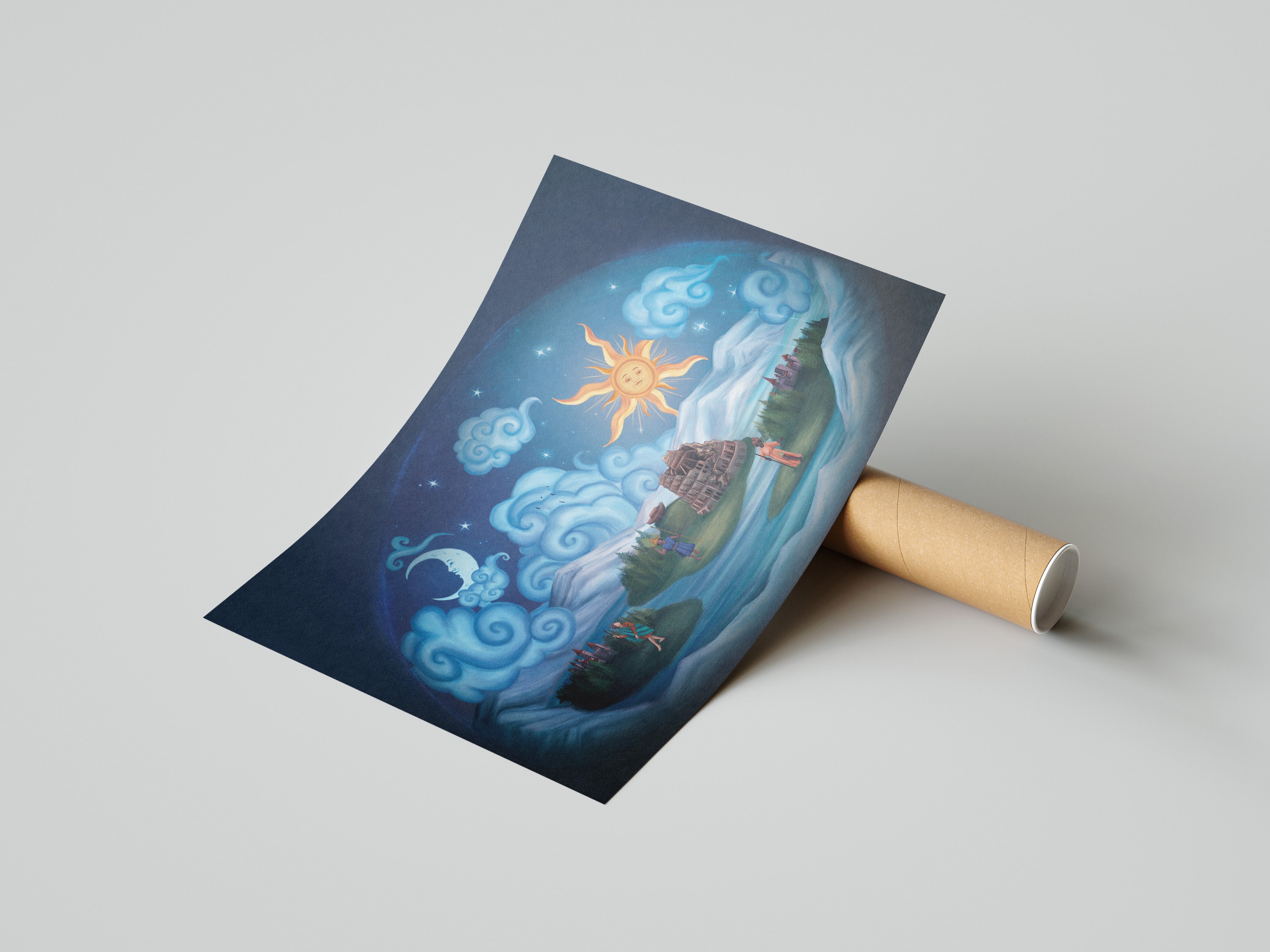 The Great Dispersion Flat Earth Art Print Under the Dome - Etsy