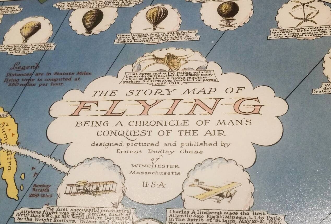 The Story Map of Flying : Being a Chronicle of Man's - Etsy UK