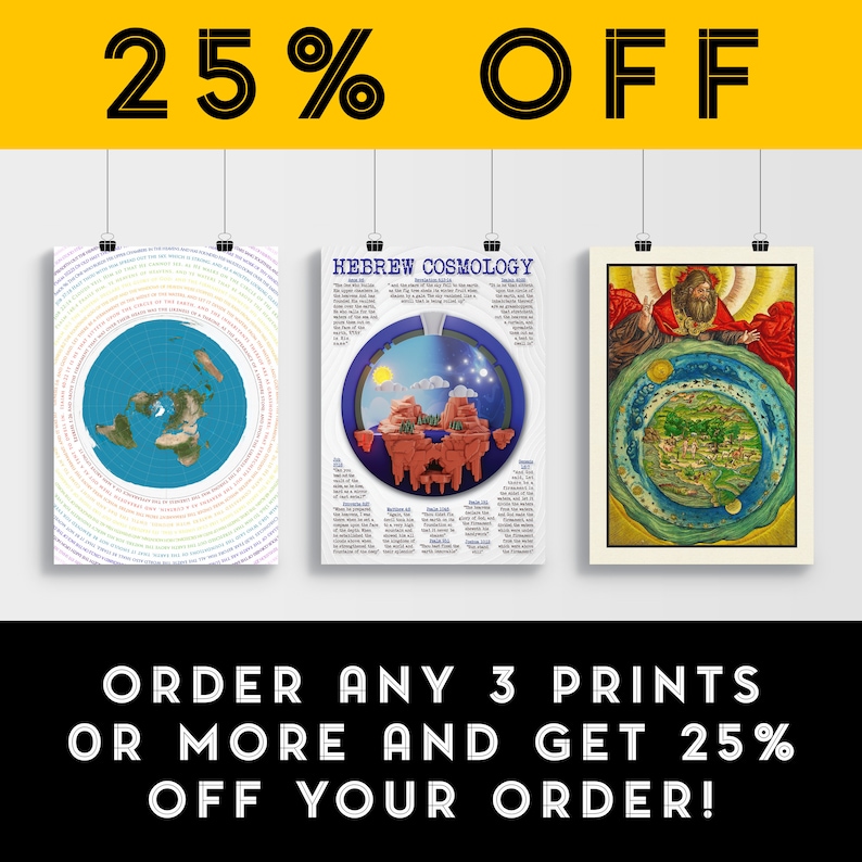 Hebrew Cosmology Flat Earth Model With Biblical Scripture - Etsy