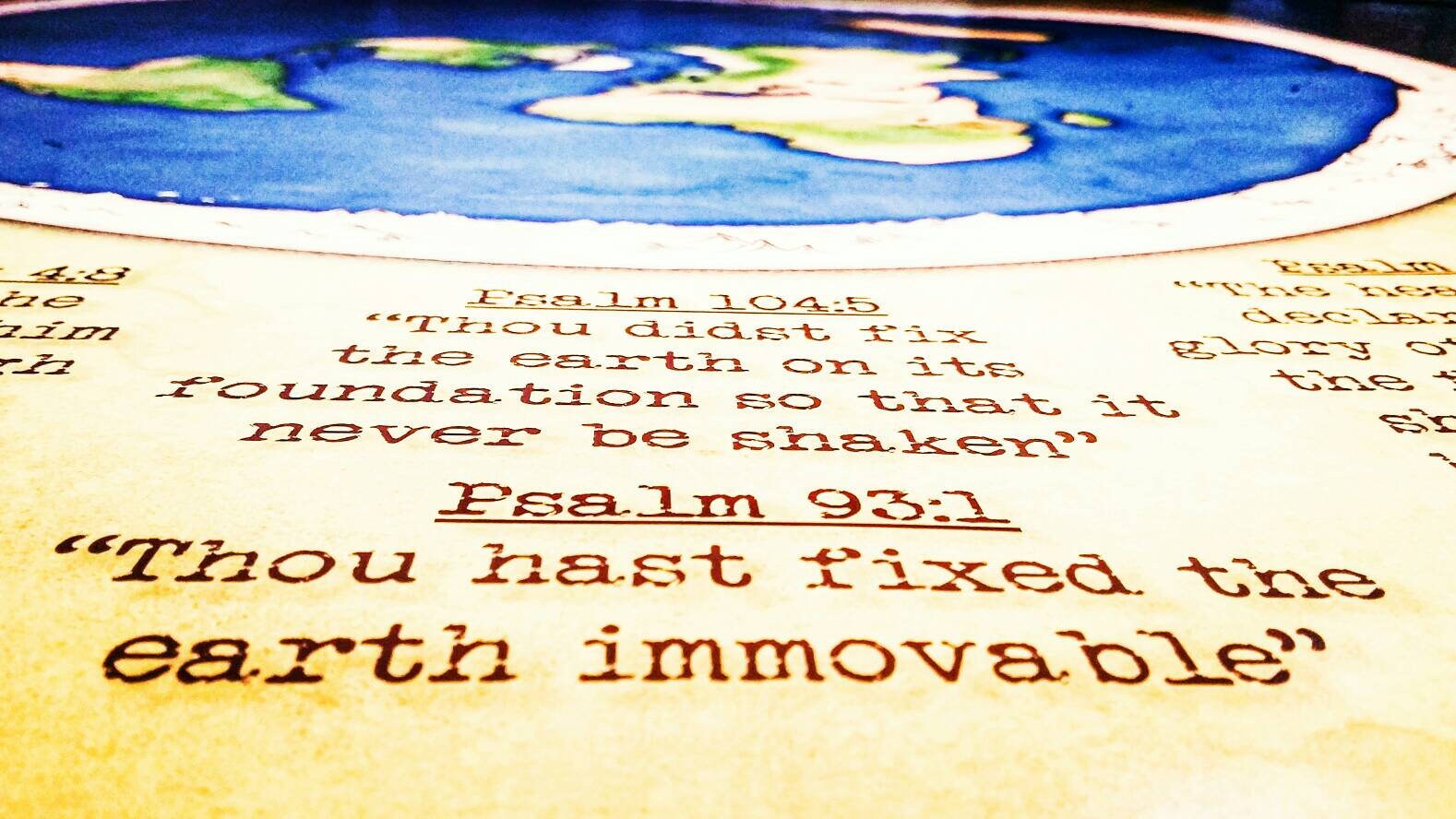 Flat Earth Map With Biblical Scripture - Etsy Canada