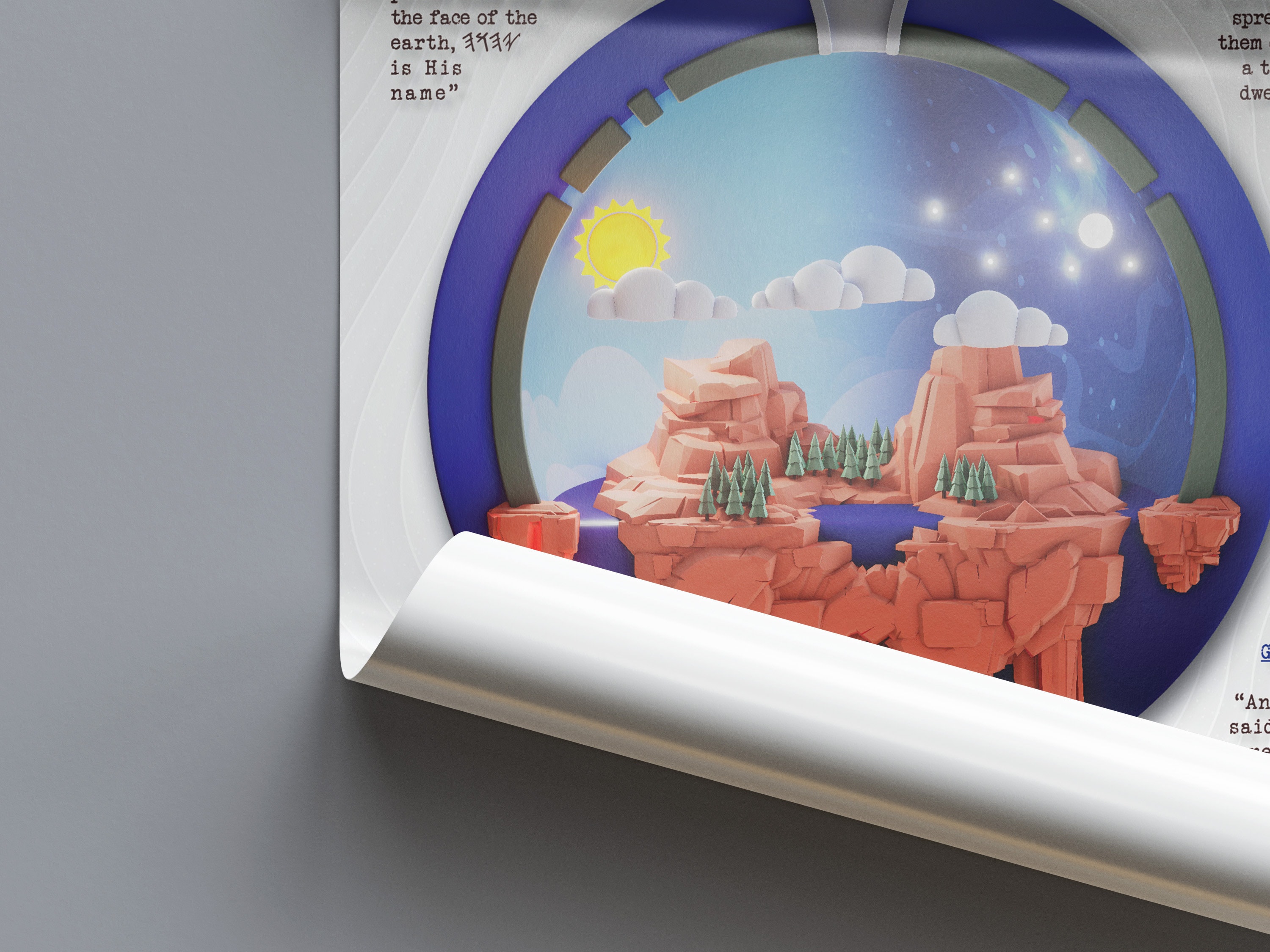 Hebrew Cosmology Flat Earth Model With Biblical Scripture - Etsy UK