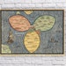 The Bünting Clover Leaf Map (the World in a Cloverleaf) Old Map, Large ...
