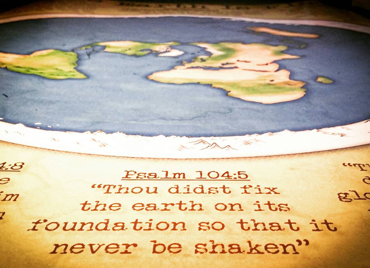 Flat Earth Map With Biblical Scripture - Etsy UK