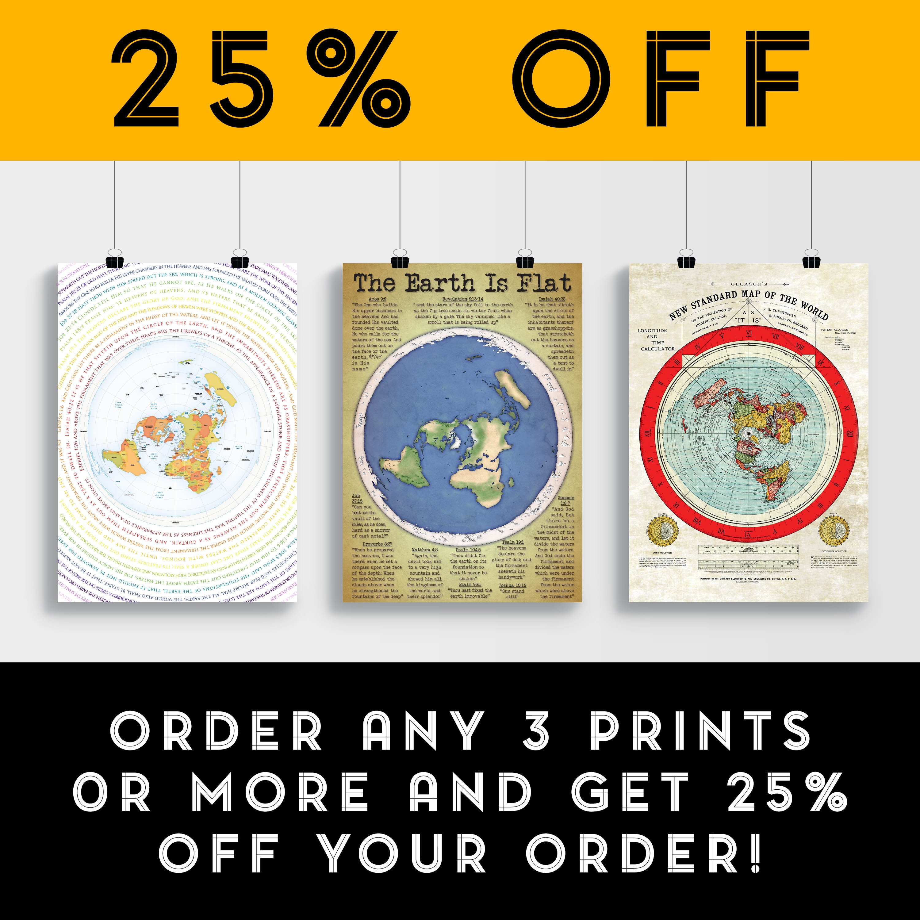 Flat Earth Map With Biblical Scripture - Etsy Canada