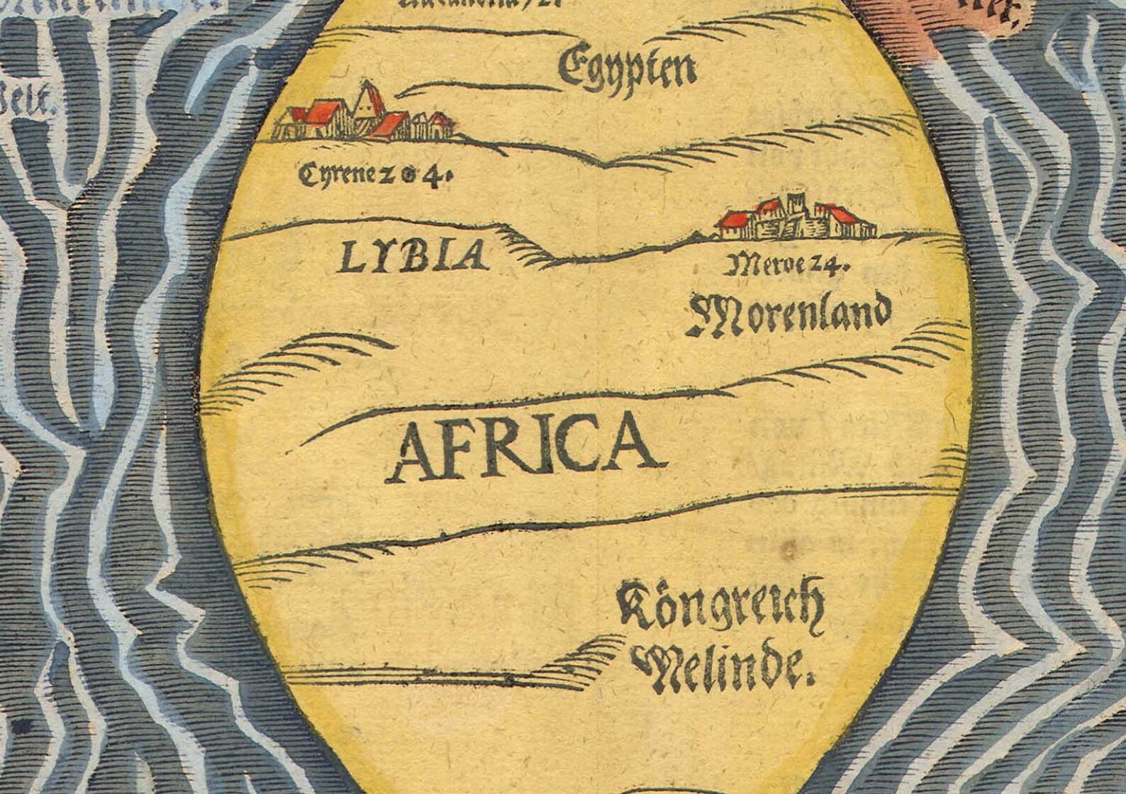 The Bünting Clover Leaf Map the World in a Cloverleaf Old | Etsy UK