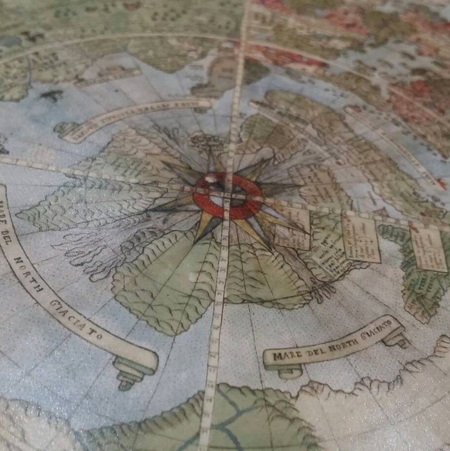 Ancient Flat Earth Map Poster Urbano Monte 1587 Antique - Etsy UK